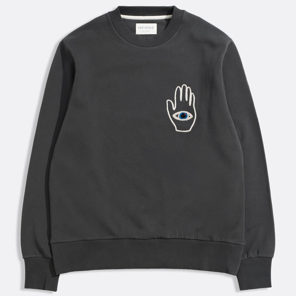 Hand and Eye Sweatshirt – Organic Cotton Crewneck with Embroidery | Far ...